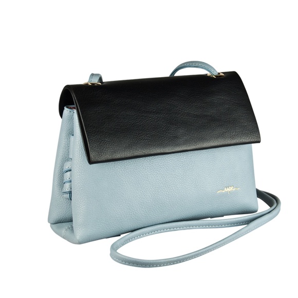 Espe | Bags | Espe Sass Vegan Pu Faux Leather Crossbody Handbag Blue ...